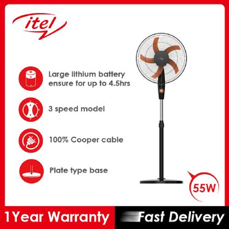 itel 16 Inches Rechargeable Fan (IRSF16E1)