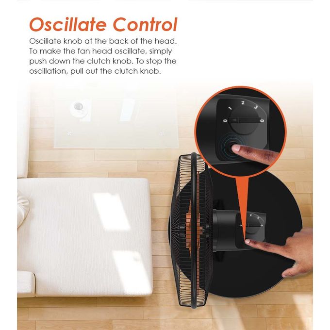 itel 16 Inches Rechargeable Fan (IRSF16E1)