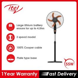 itel 16 Inches Rechargeable Fan (IRSF16E1)